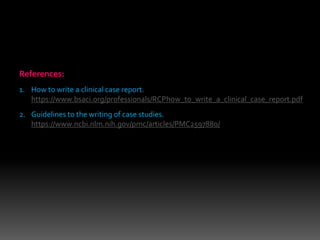 Writing case studies | PPTX