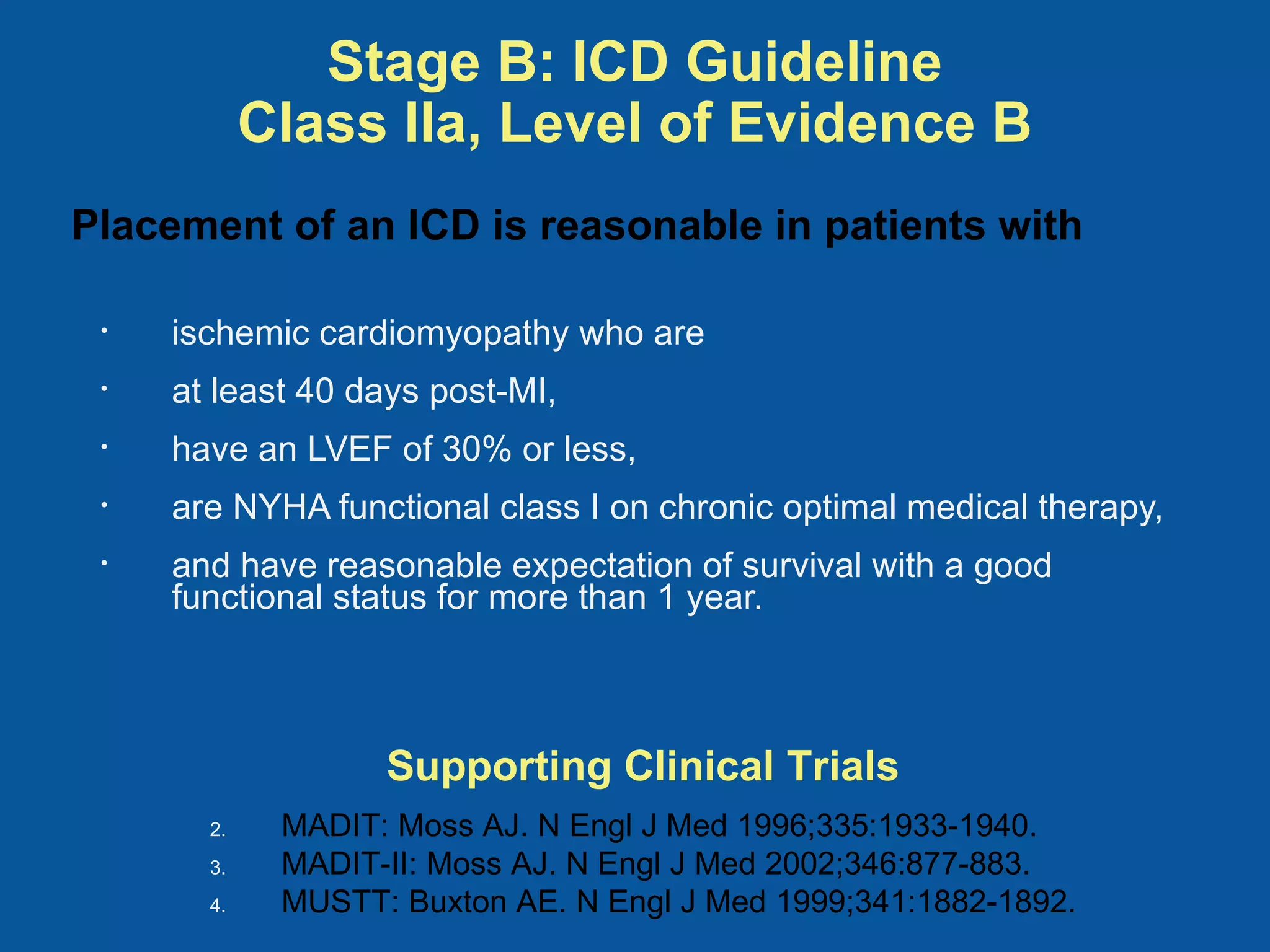 Heart Failure Guideline Recommendations for Device Therapy and Ejection ...