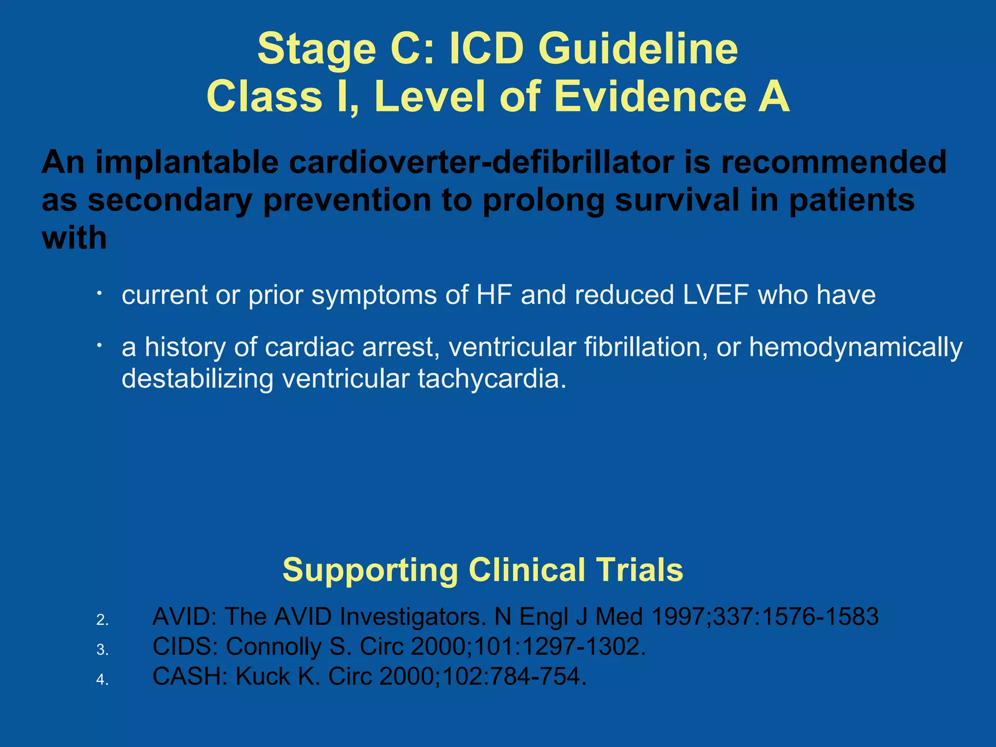 Heart Failure Guideline Recommendations for Device Therapy and Ejection ...