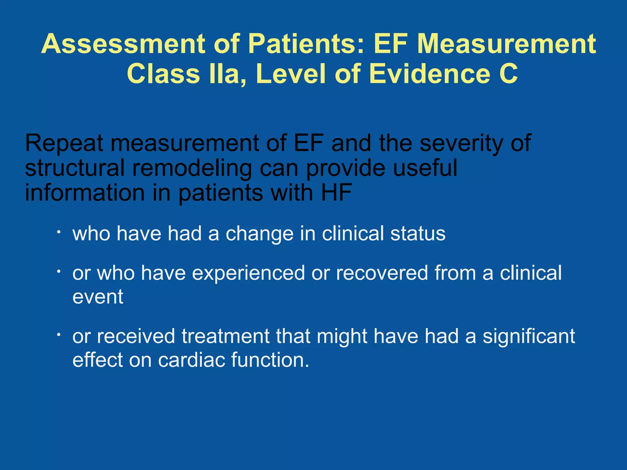 Heart Failure Guideline Recommendations for Device Therapy and Ejection ...