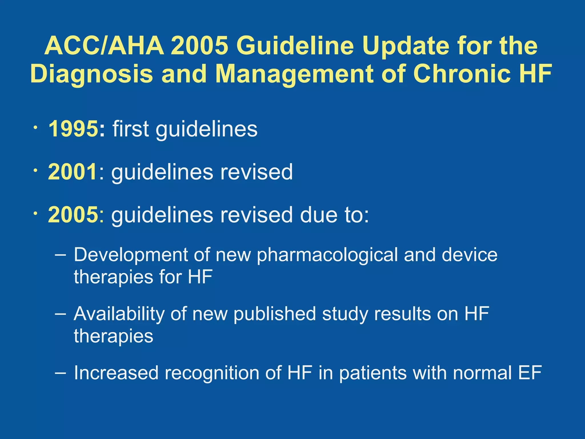 Heart Failure Guideline Recommendations for Device Therapy and Ejection ...