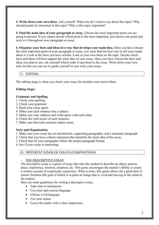 Guideline to composition writing | PDF