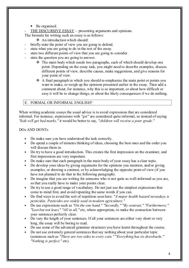 Guideline to composition writing