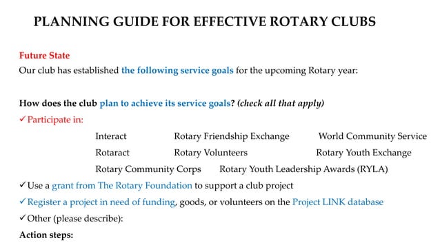 Guideline to Rotary Service Projects Committee.pptx | Non-Profit ...
