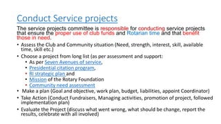 Guideline to Rotary Service Projects Committee.pptx