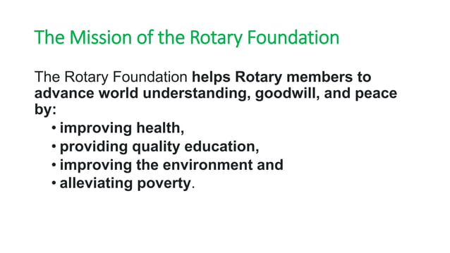 Guideline to Rotary Service Projects Committee.pptx | Non-Profit ...