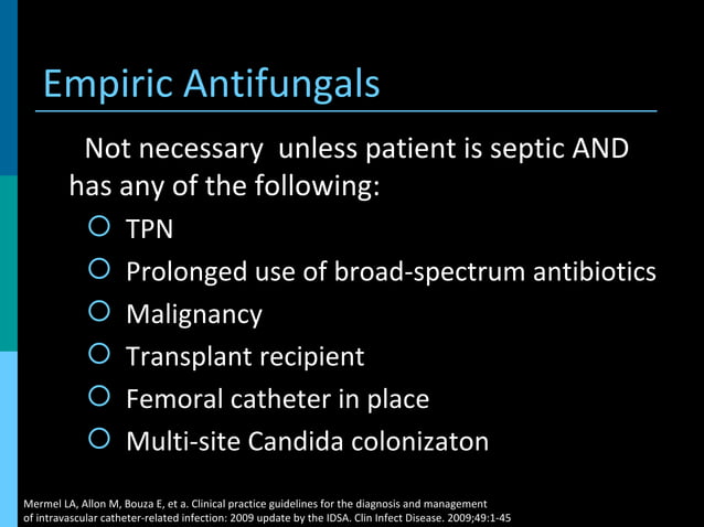 Guideline Update For The Management Of Intravenous Catheter Related ...