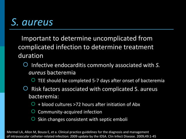 Guideline Update For The Management Of Intravenous Catheter Related ...
