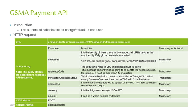 Guidelines for using Ericsson's exposed charging APIs | PPTX | Web ...