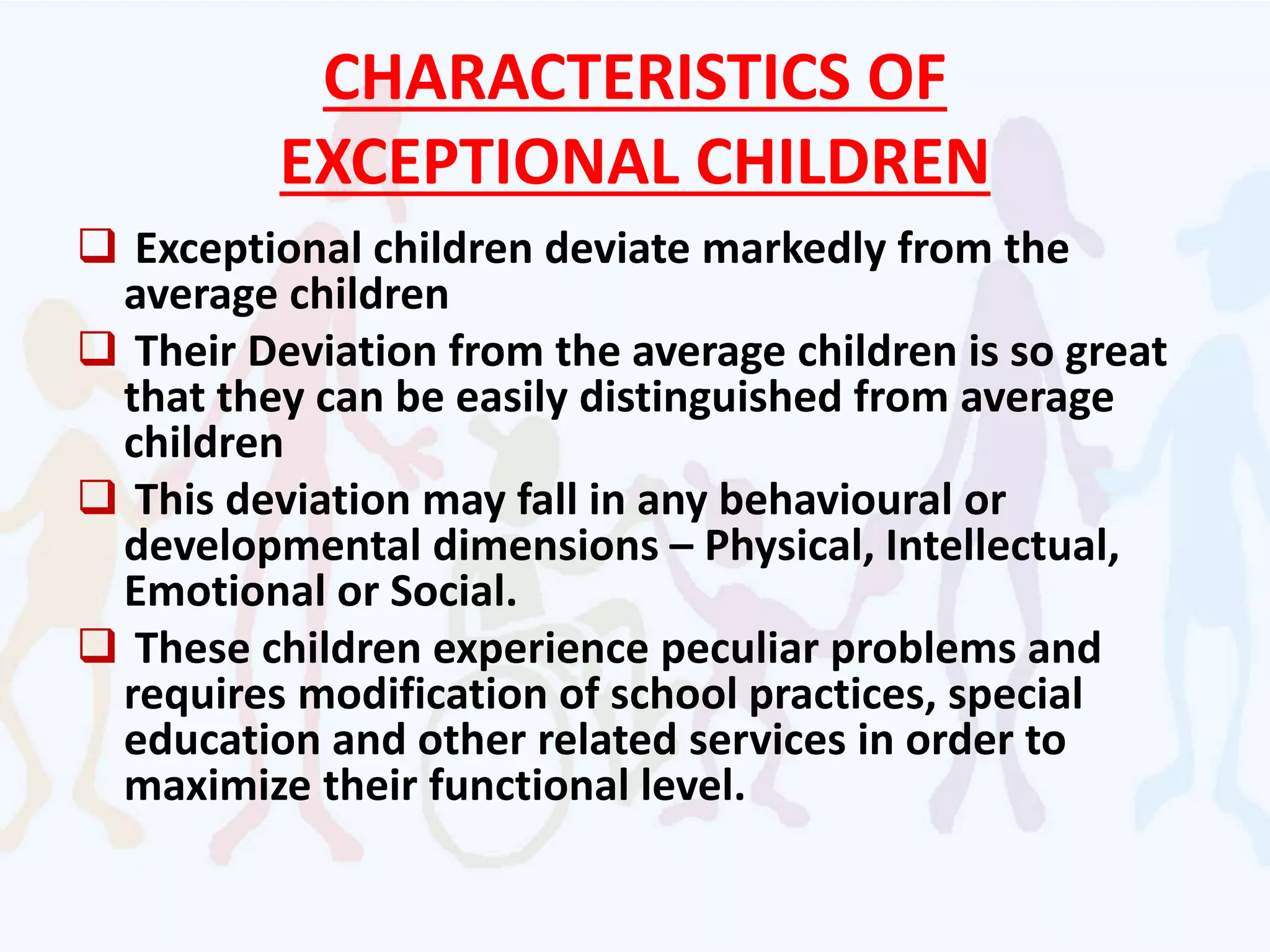 Exceptional Children | PPTX | Special Needs Kids | Parenting