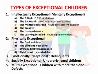 Exceptional Children | PPTX | Special Needs Kids | Parenting