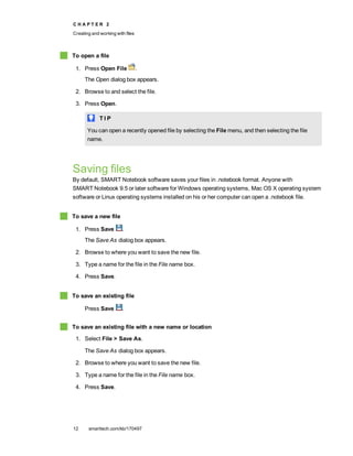 Smart Notebook 11.2 User Guide | PDF