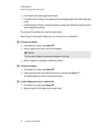 Smart Notebook 11.2 User Guide | PDF
