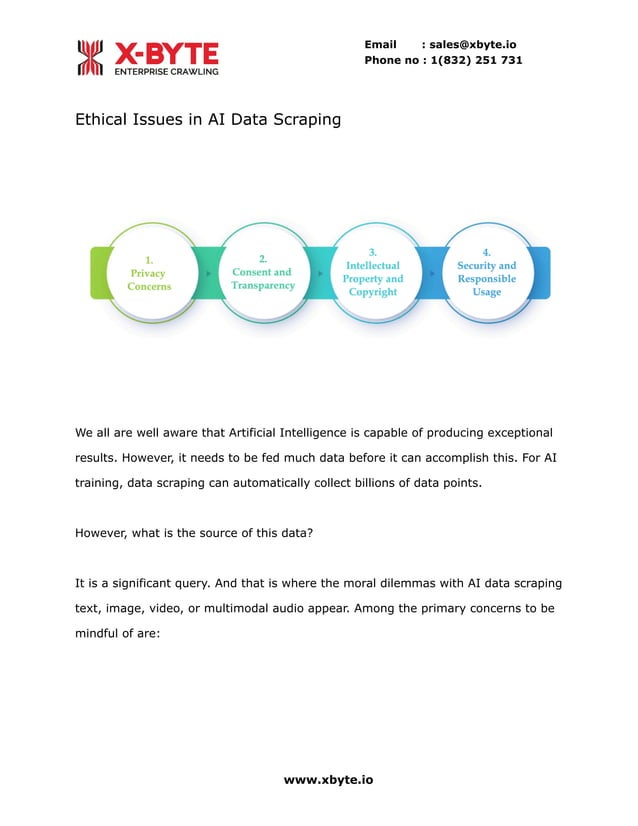 Guide on AI Data Scraping: Data Quality Ethics and Challenges | PDF