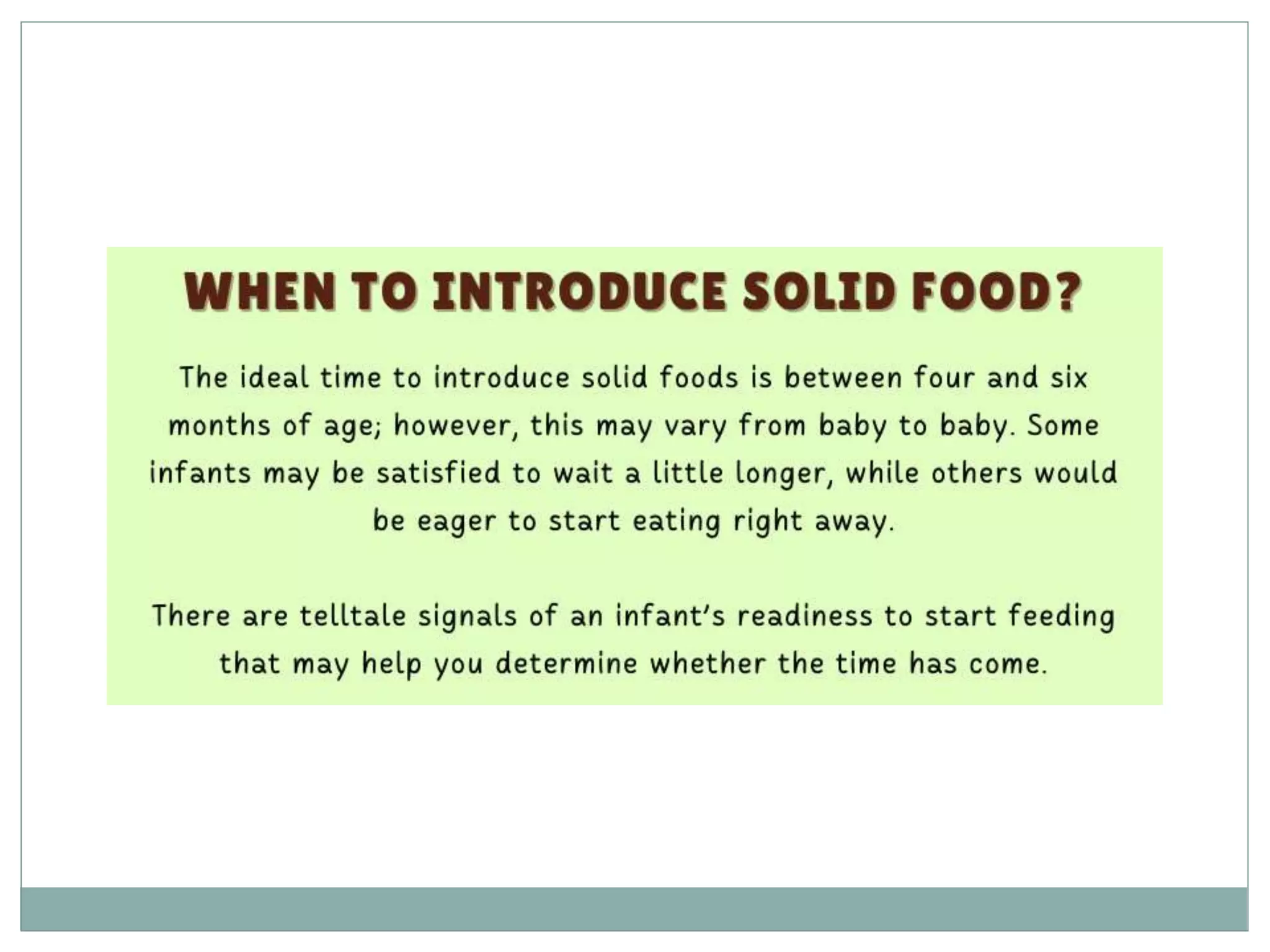 Guide on Baby Solid Food - Danone India | PPT