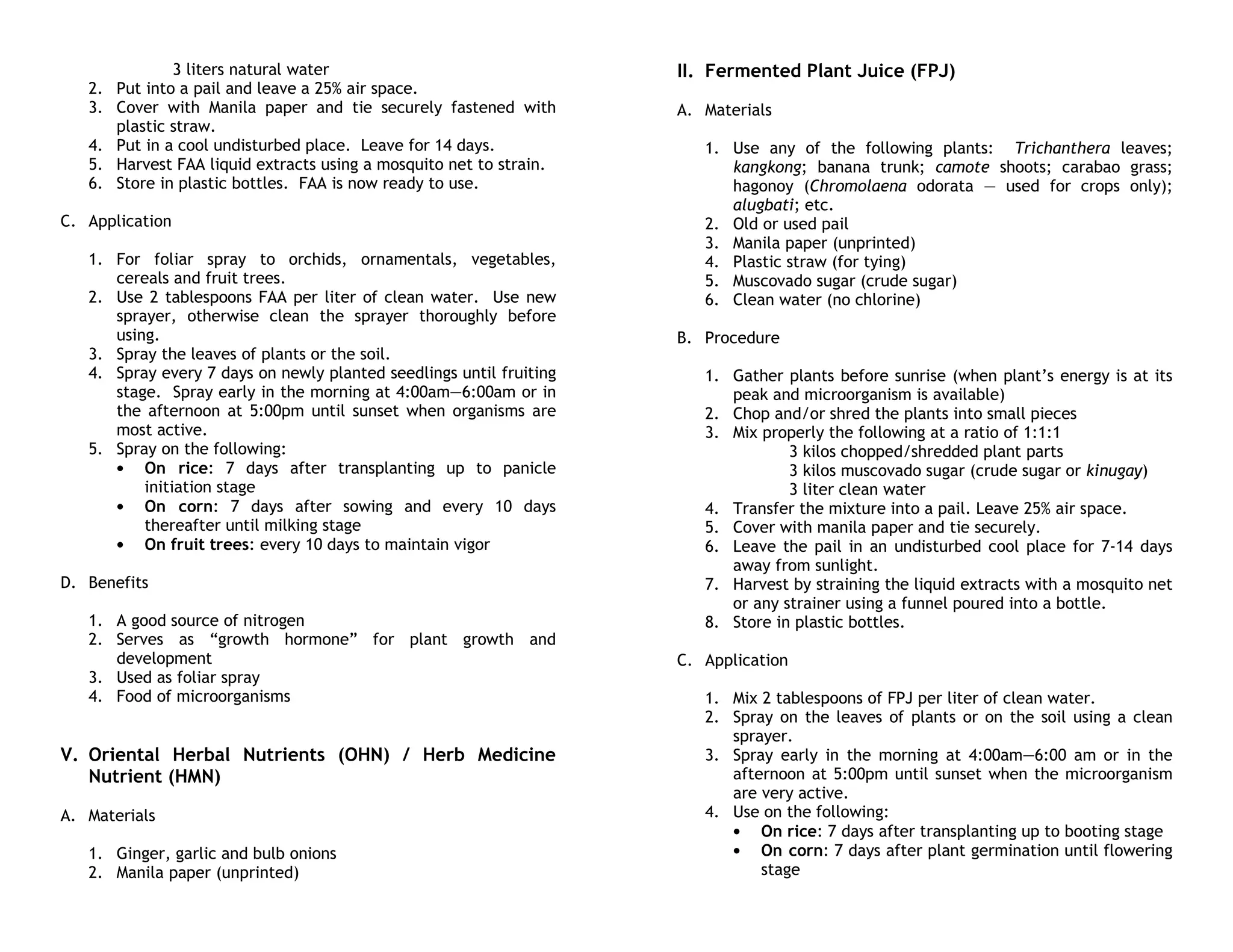 Guide on bio organic inputs | PDF