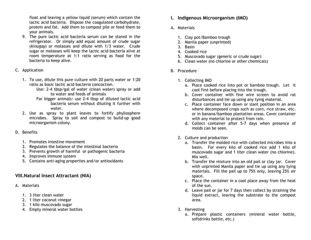 Guide on bio organic inputs | PDF | Agriculture | Industries