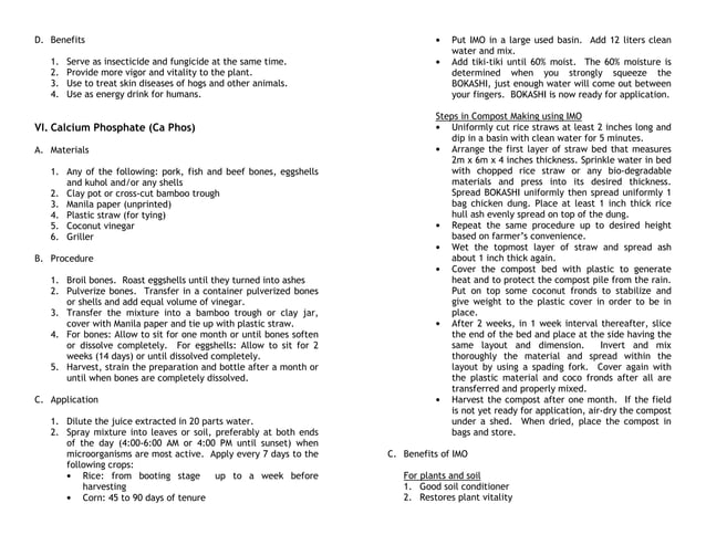 Guide on bio organic inputs | PDF | Agriculture | Industries