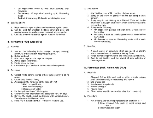 Guide on bio organic inputs | PDF | Agriculture | Industries