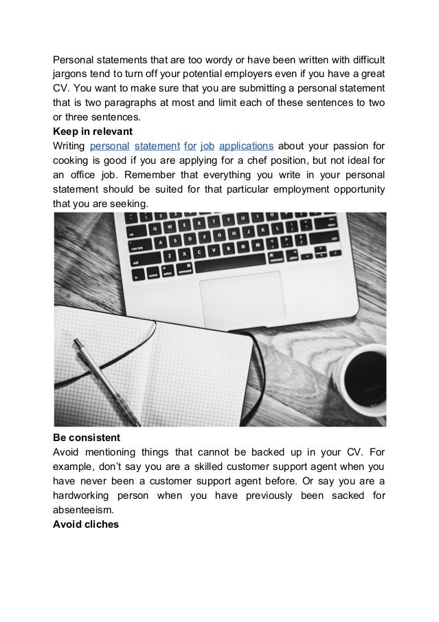 Guide On How To Write A Personal Statement For Job Applications Guide On How To Write A Personal Statement For Job Applications