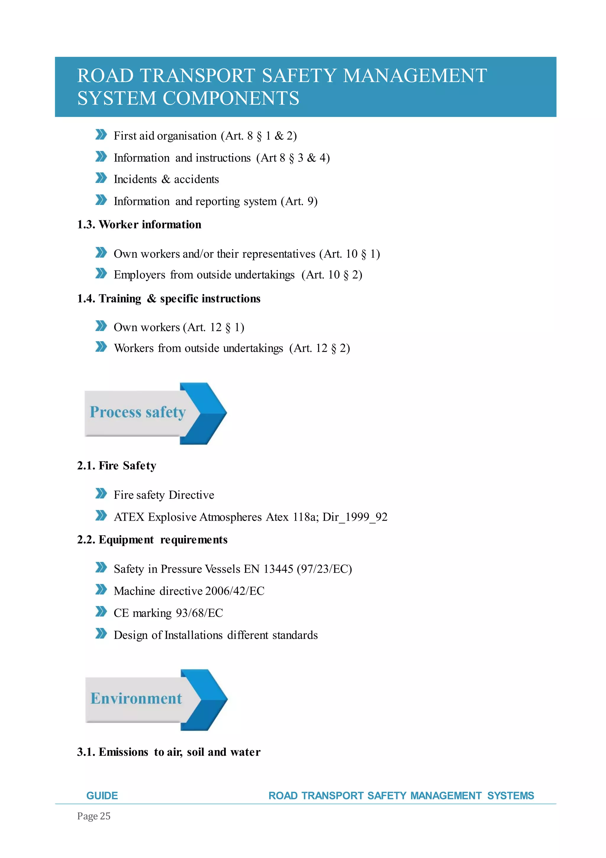 Road transport safety managemet system | PDF