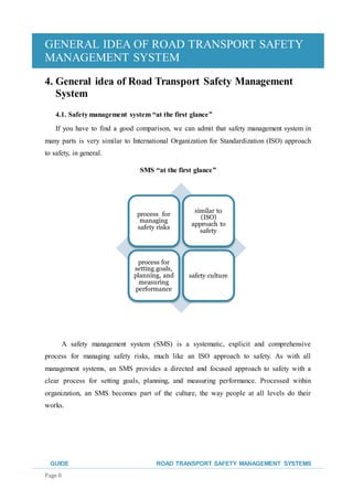 Road transport safety managemet system | PDF