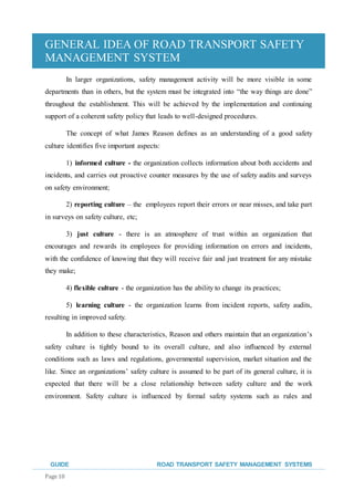 Road transport safety managemet system | PDF