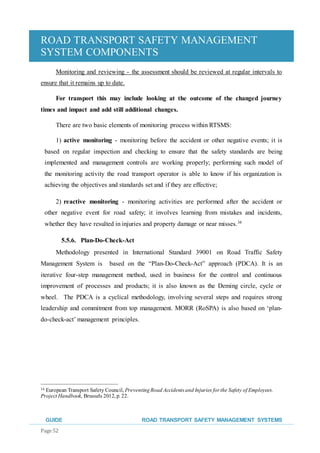 Road transport safety managemet system | PDF