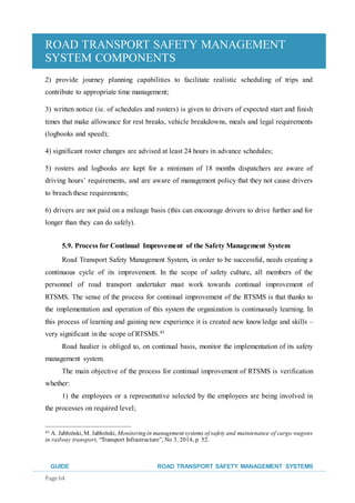 Road transport safety managemet system | PDF