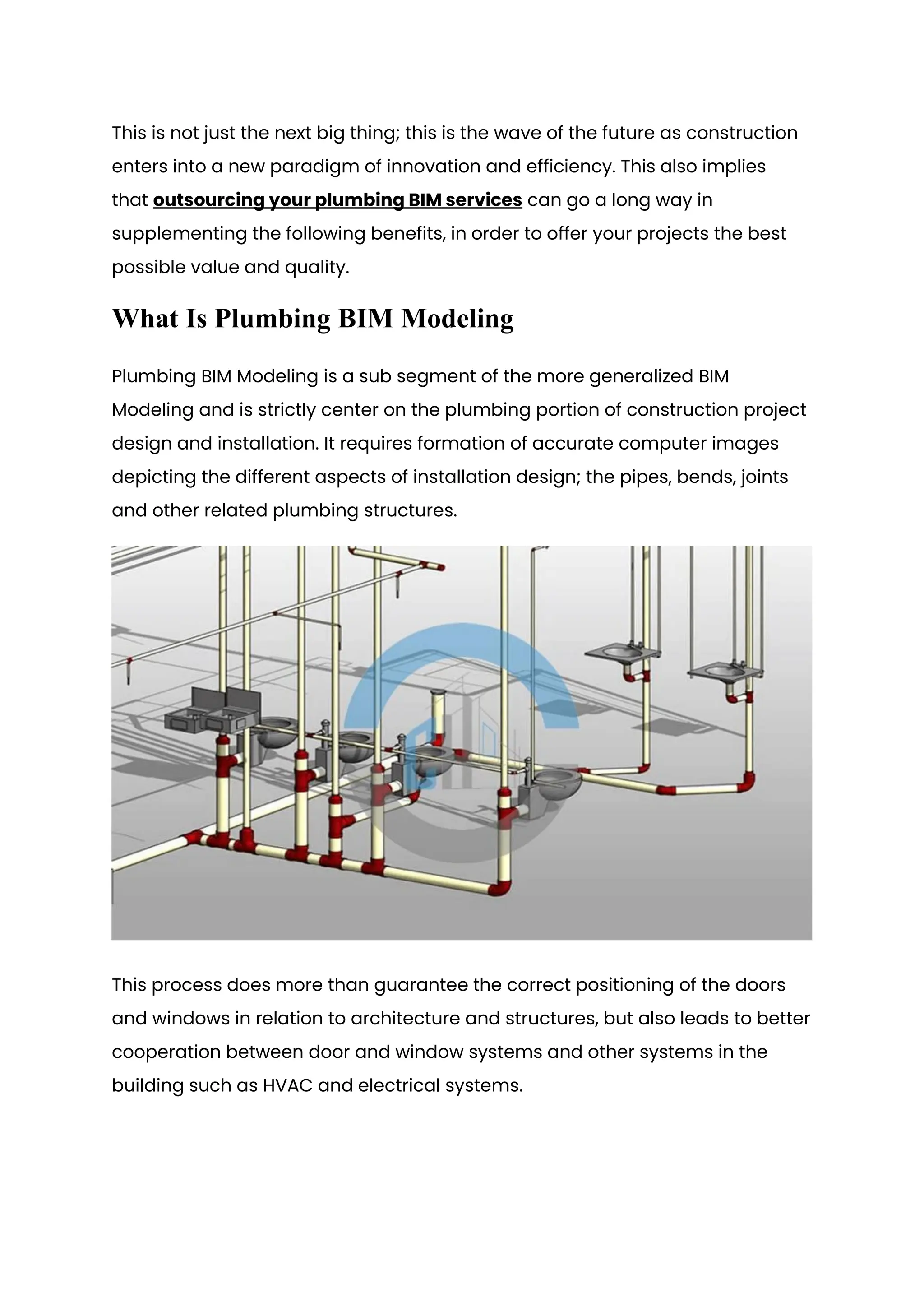 Guide Plumbing BIM Modeling in Modern Construction Industry | PDF
