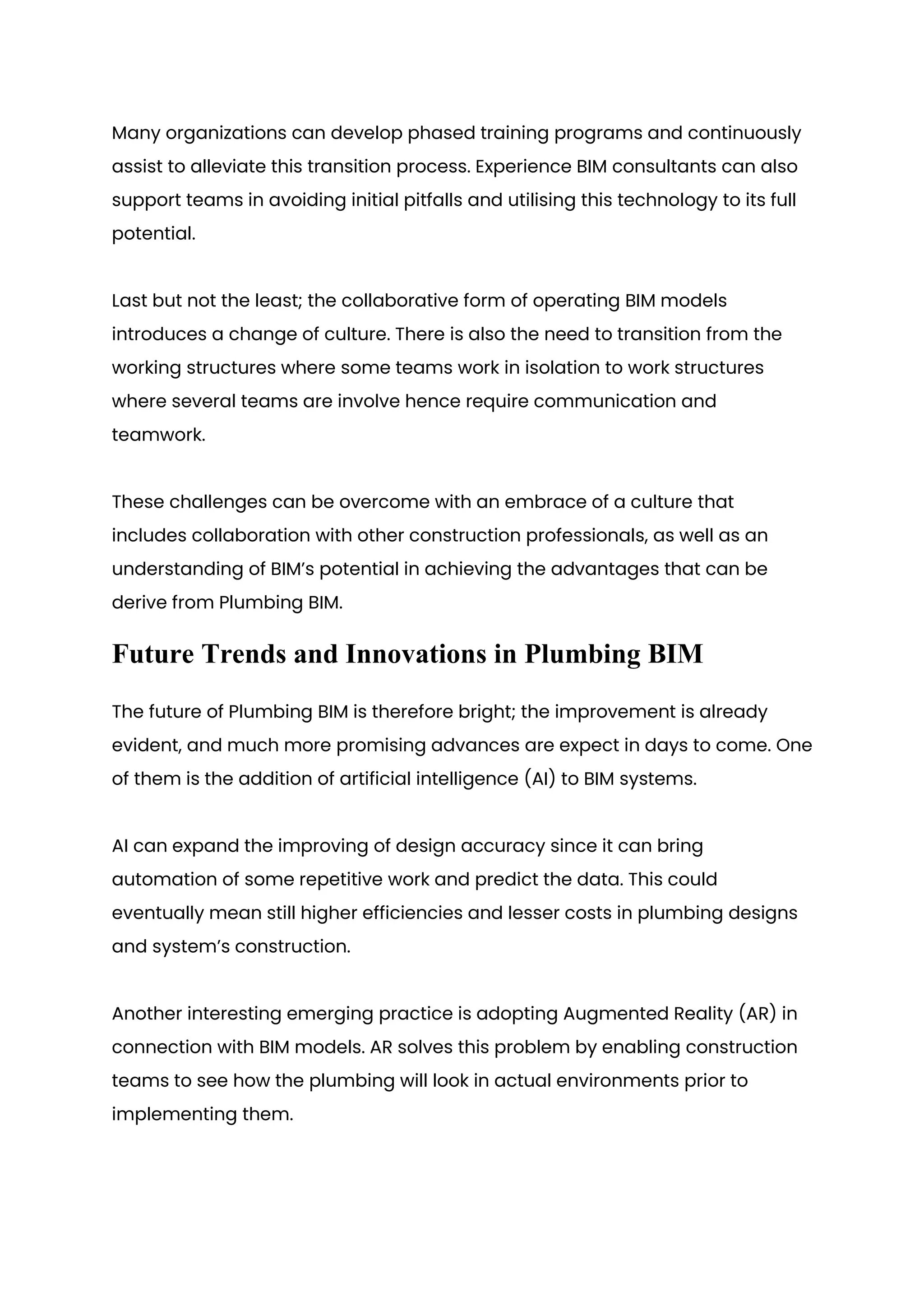 Guide Plumbing BIM Modeling in Modern Construction Industry | PDF