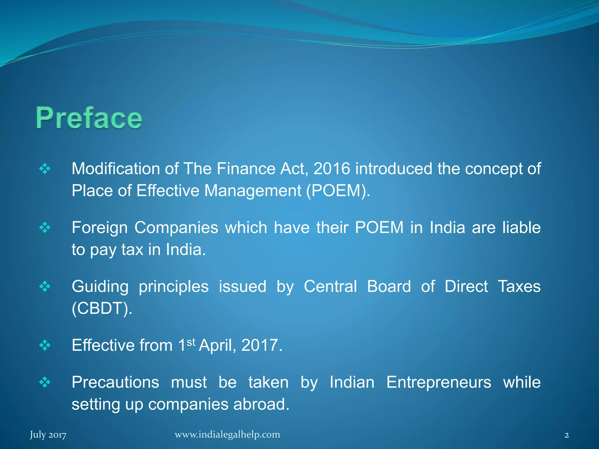 Guide to Place of Effective Management Rules for Foreign Companies ...