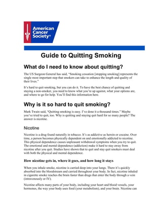 Guide quit smoking | PDF