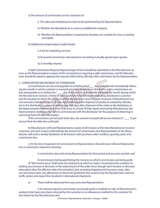 Guidelines for Negotiating Rep Agreements | PDF | Free Download