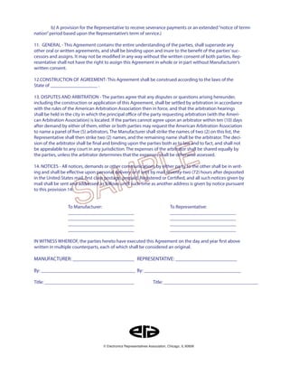 Guidelines for Negotiating Rep Agreements | PDF | Free Download