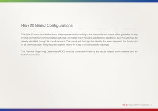 Rio+20: Visual Identity Guidelines | PDF
