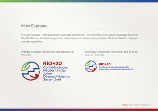 Rio+20: Visual Identity Guidelines | PDF