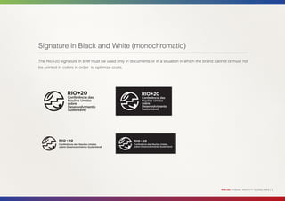 Rio+20: Visual Identity Guidelines | PDF