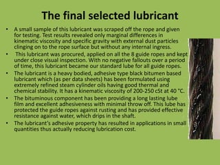 Guide rope lubrication | PPTX