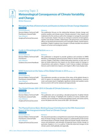 Resource Guide for Advanced Learning on the Scientific Fundamentals of ...