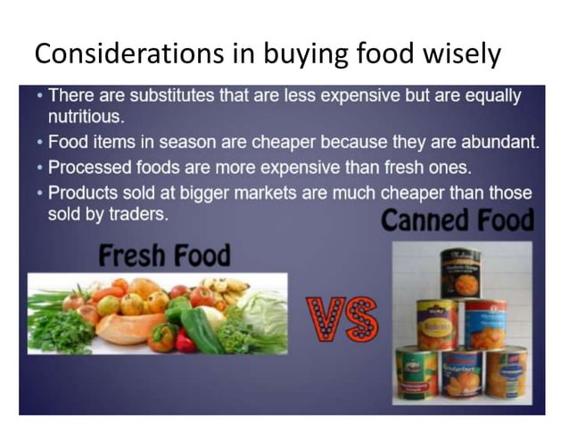Guides in buying food wisely | PPT