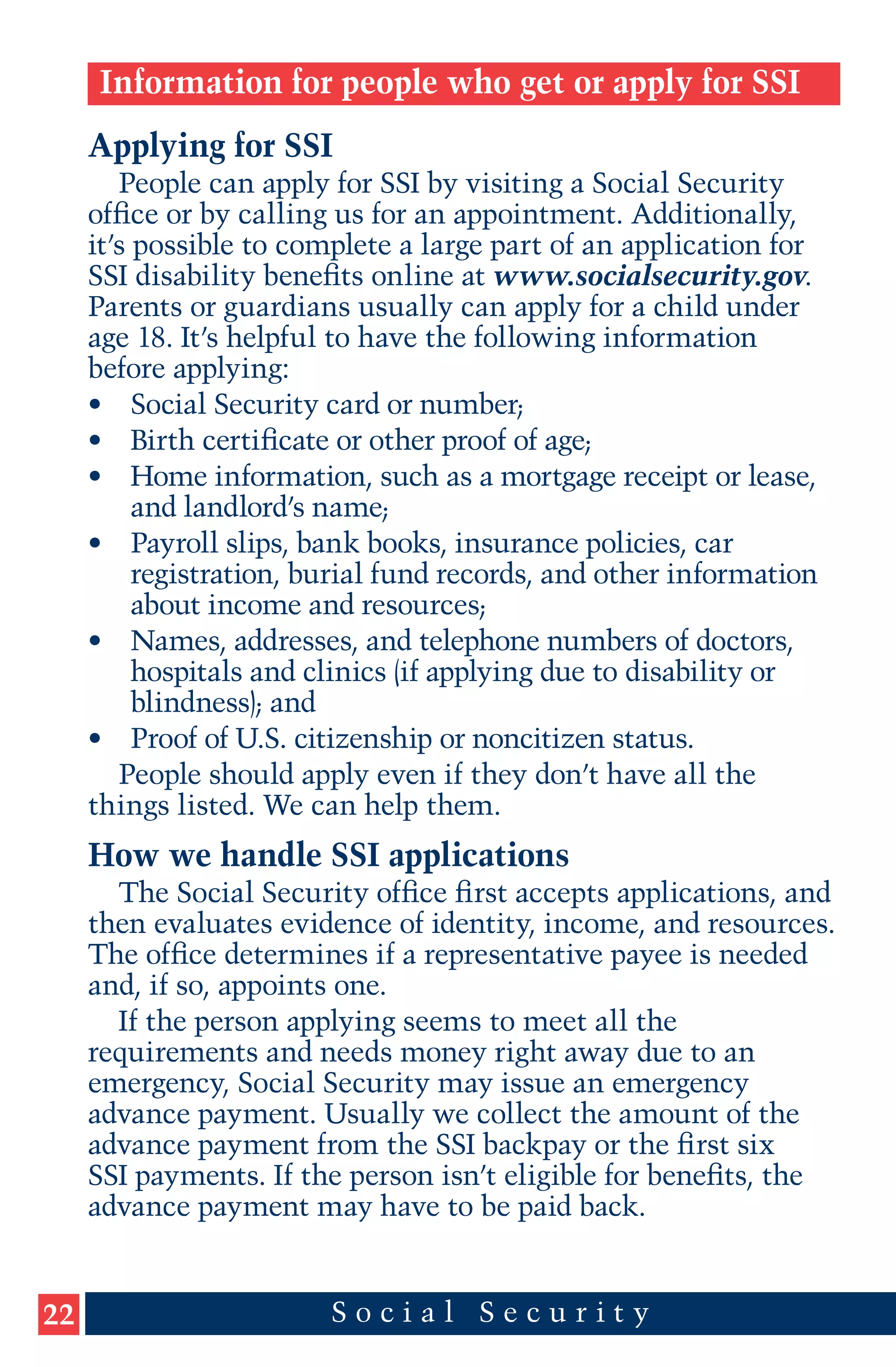 A Guide to Supplemental Security Income (SSI) for Groups and ...