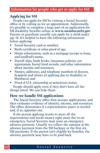 A Guide to Supplemental Security Income (SSI) for Groups and ...