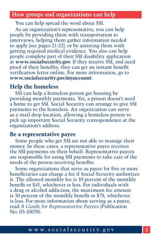 A Guide to Supplemental Security Income (SSI) for Groups and ...