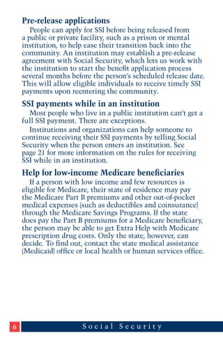 A Guide to Supplemental Security Income (SSI) for Groups and ...