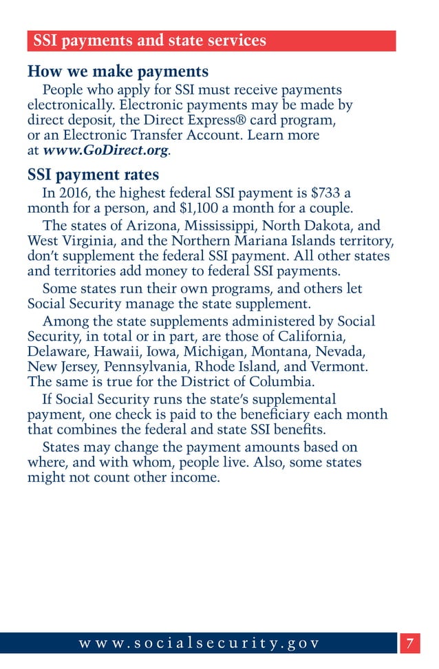 A Guide to Supplemental Security Income (SSI) for Groups and ...