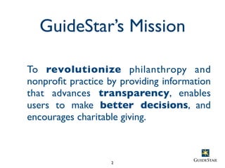 DC Data Dive - Guidestar | PPT