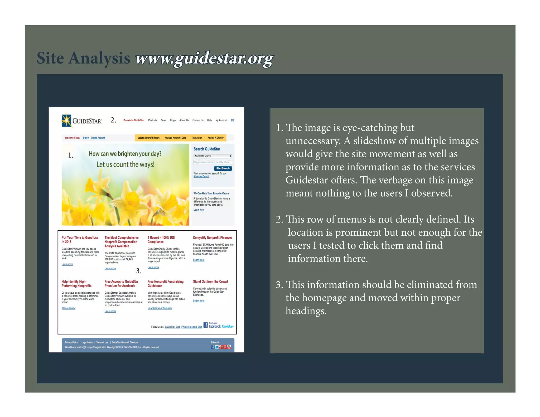 Guidestar Website Redesign Proposa | PPT