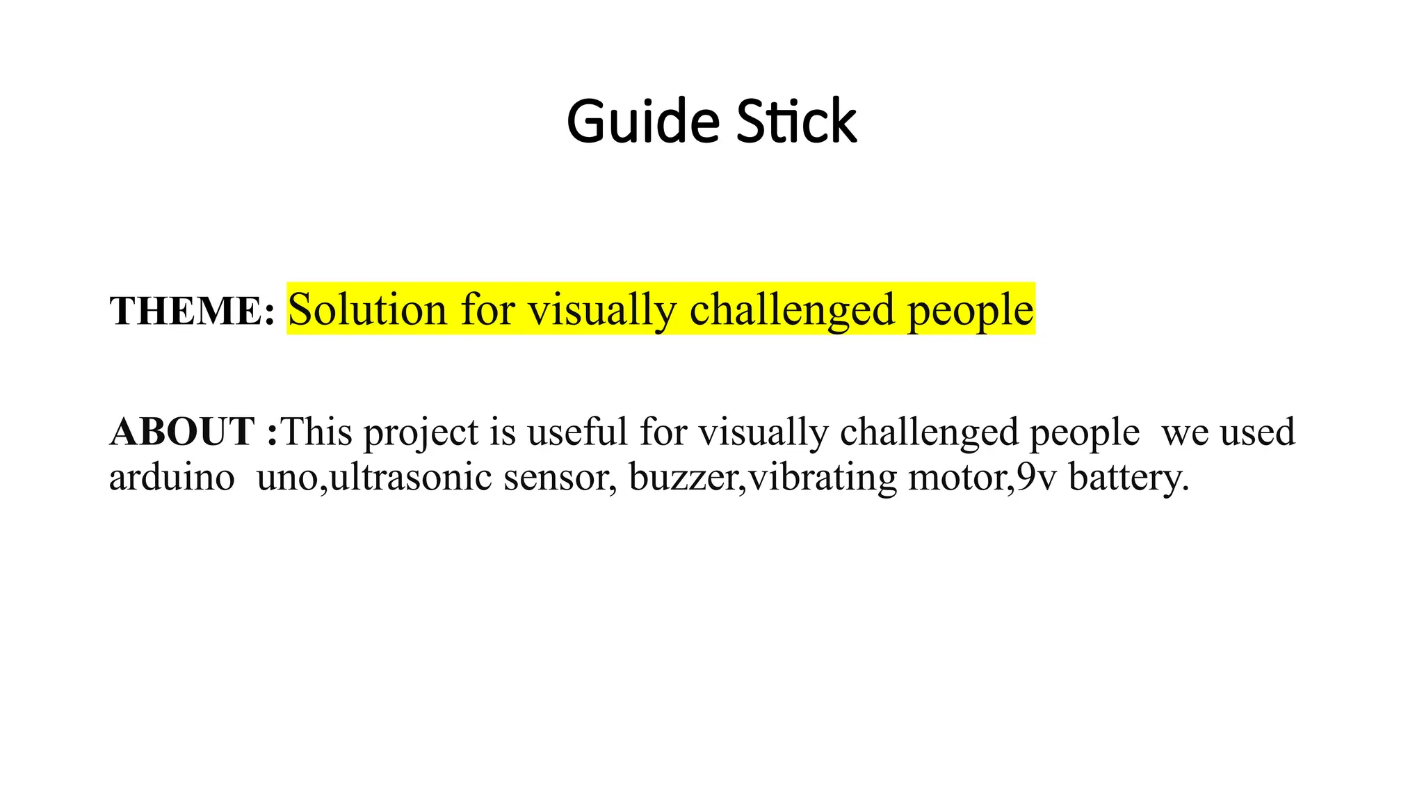 Guide Stick for blind people using IOT.pptx