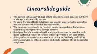 Guide systems for moving mechanical elements.pptx